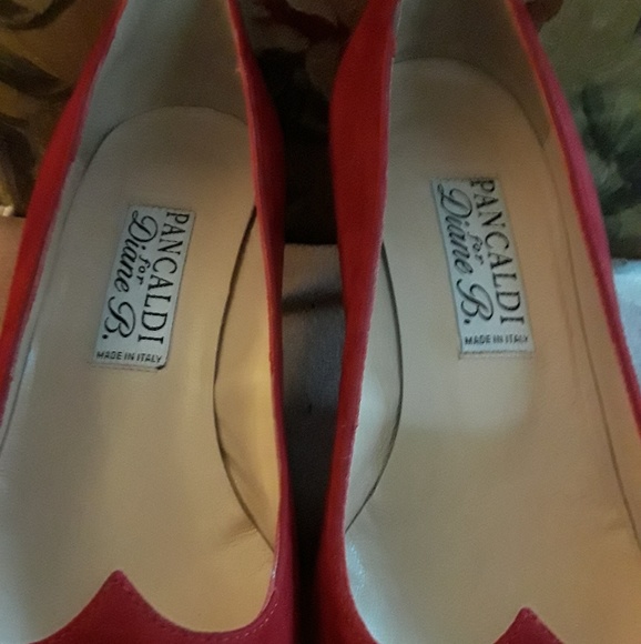Pancaldi | Shoes | Pancaldi Diane B Sweetheart Red Suede Heels | Poshmark